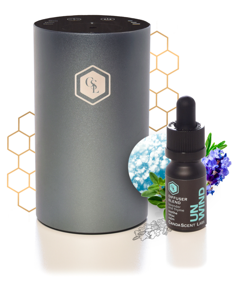 SPECIAL - Waterless Diffuser & UNWIND Diffuser Blend Set | CandaScent Labs